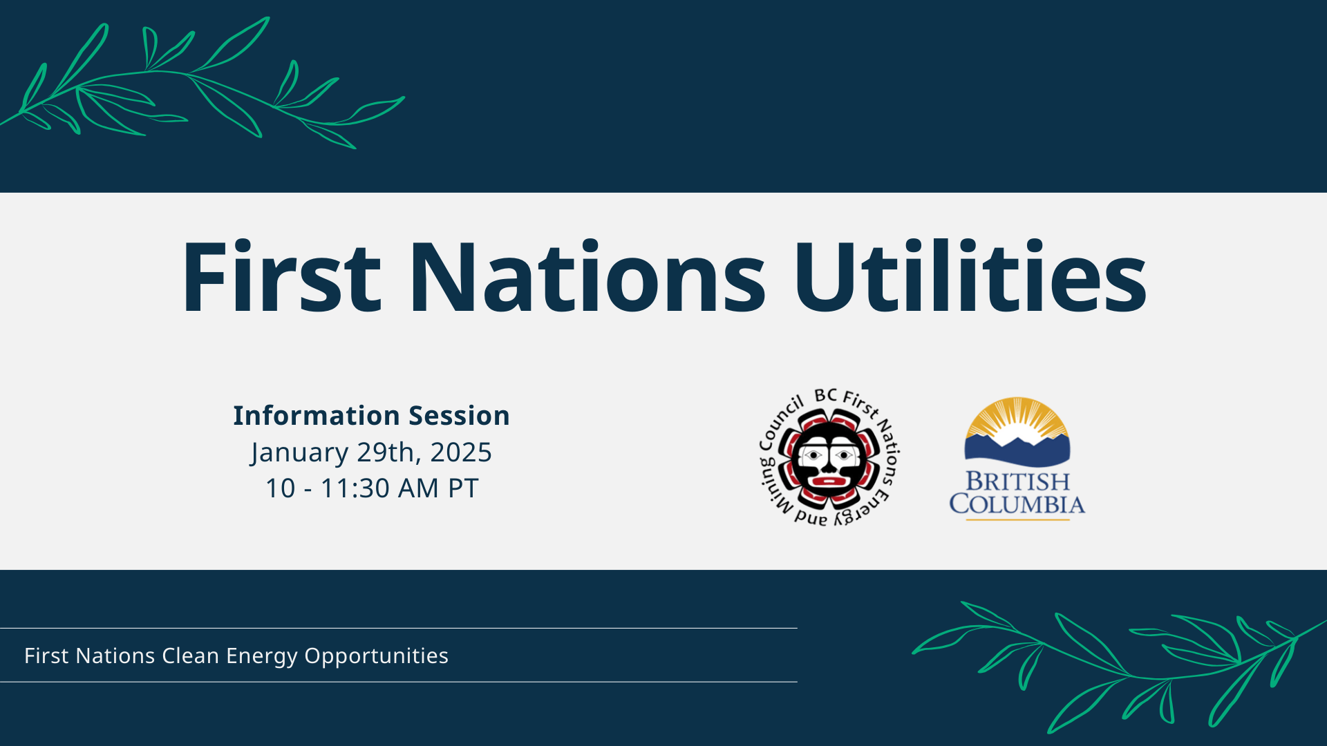 First Nations Utilities - Indigenous Clean Energy Opportunities